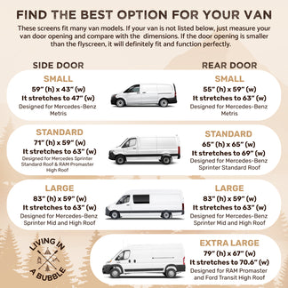 Magnetic Van Fly Screen - White – Living in a Bubble USA
