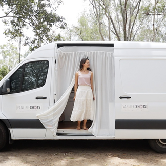 Magnetic Van Fly Screen - White – Living in a Bubble USA